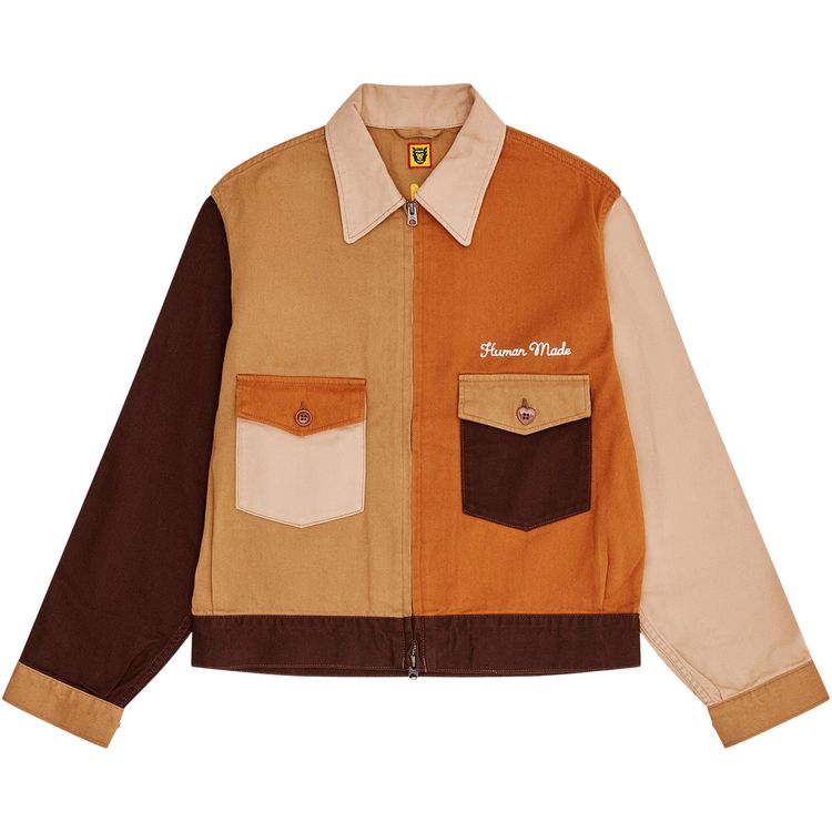 Buy Human Made Zip-Up Work Jacket 'Brown' - HM28JK012 BROW | GOAT