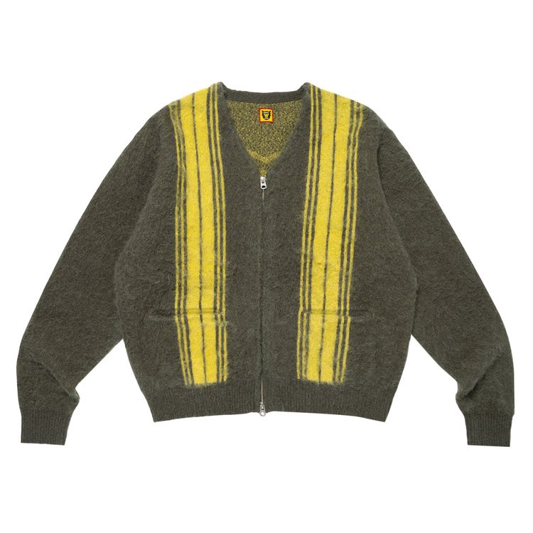 Buy Human Made Zip-Up Cardigan 'Green' - HM28CS024 GREE | GOAT