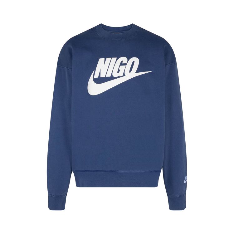 Buy Nike x Nigo NRG Fleece Crew Sweatshirt 'Navy' - FV5941 492 | GOAT