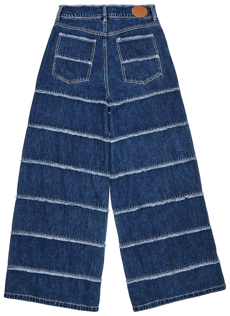 Buy Honor The Gift Wide Leg Panel Denim Pant 'Indigo' - WHTG240317 INDI ...