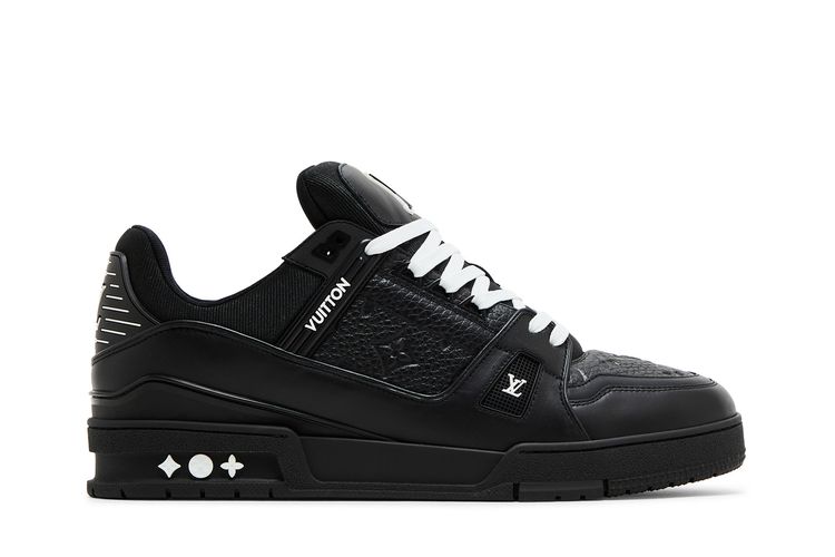 Buy Louis Vuitton Trainer 'Embossed Monogram - Black' - 1AARF6 | GOAT