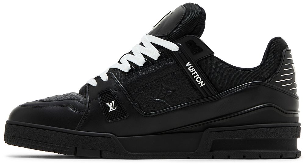 Buy Louis Vuitton Trainer 'Embossed Monogram - Black' - 1AARF6 | GOAT