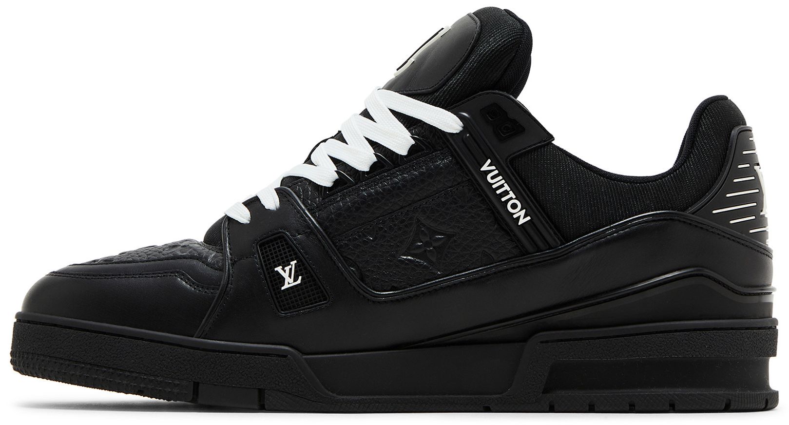 Buy Louis Vuitton Trainer 'Embossed Monogram - Black' - 1AARF6 | GOAT