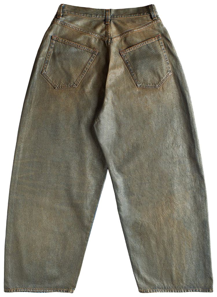 Buy Acne Studios Dirty Coating Jeans 'Green' - C00048 GOAT GREE | GOAT