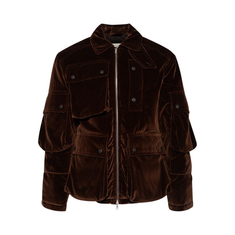 Buy Dries Van Noten Vilburn Velvet Jacket 'Brown' - 242 020501 9276 703 ...