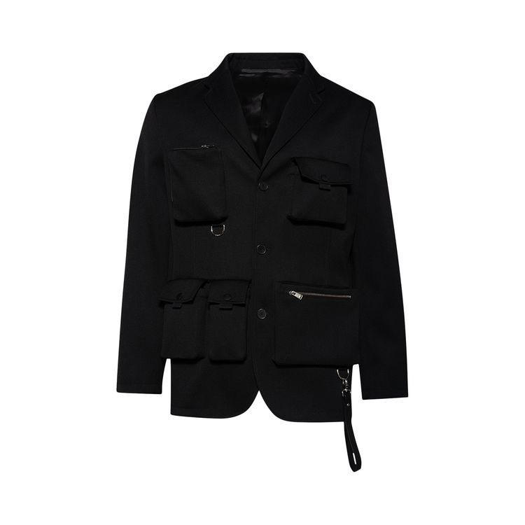 Buy Lanvin Multi Pockets Jacket 'Black' - RM JA0080 4885 H24 10 | GOAT UK