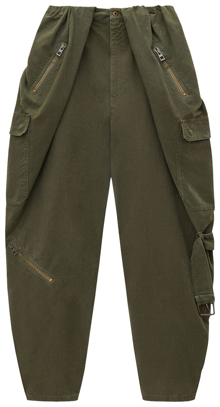 Buy Loewe Balloon Cargo Trousers 'Deep Olive' - S540Y11X87 4720 | GOAT