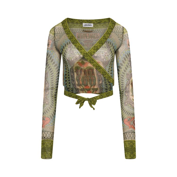 Buy Jean Paul Gaultier Billet De Banque Printed Top 'Multicolor' - 22 ...