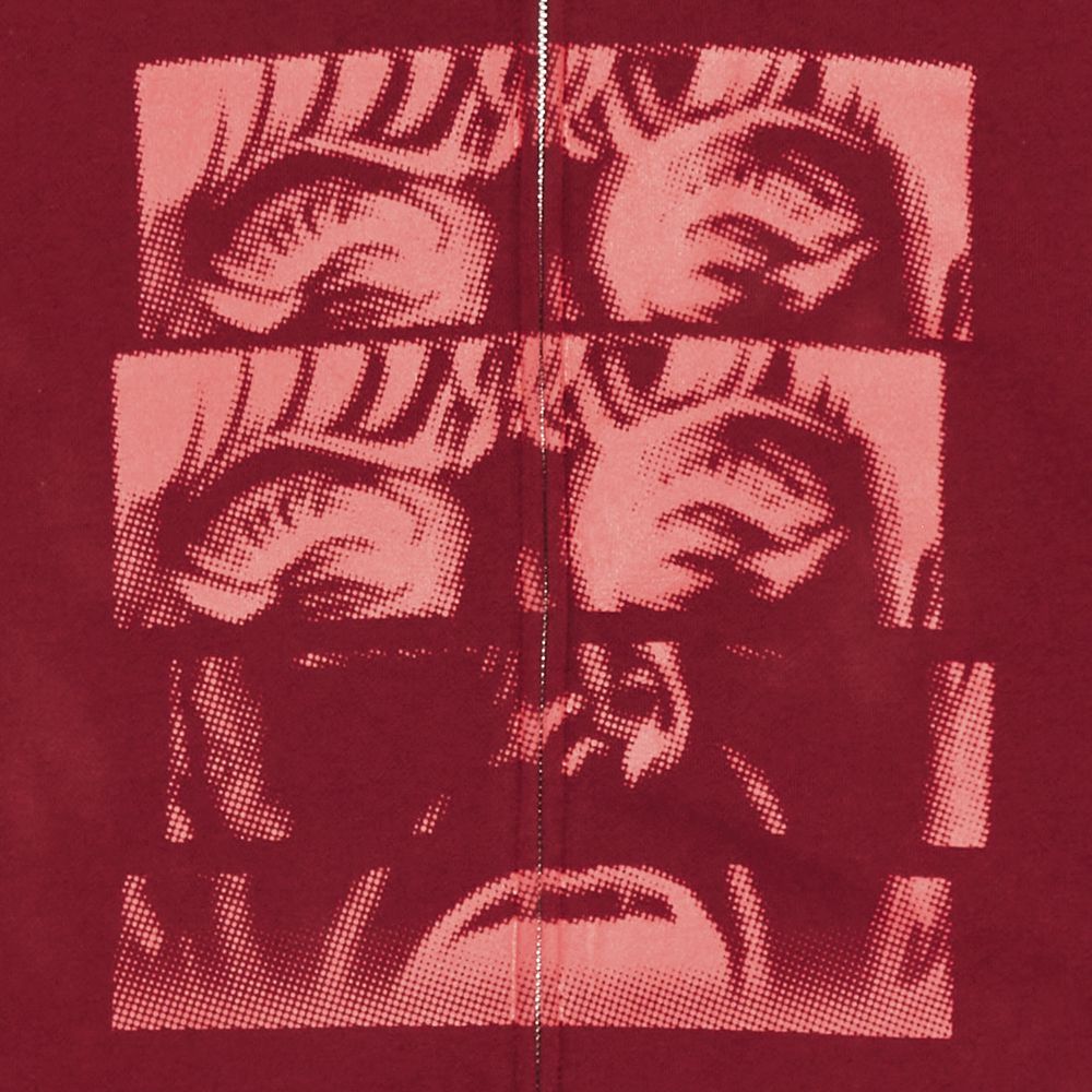 Buy GOAT Kazuo Umezu Scream Zip Up Burgundy - 6915 1FW240120KUFZ RED | GOAT