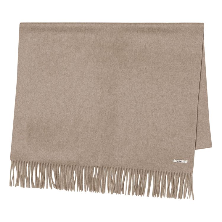 Buy Auralee Baby Cashmere Wide Stole 'Natural Brown' - A24AM11BC NATU ...