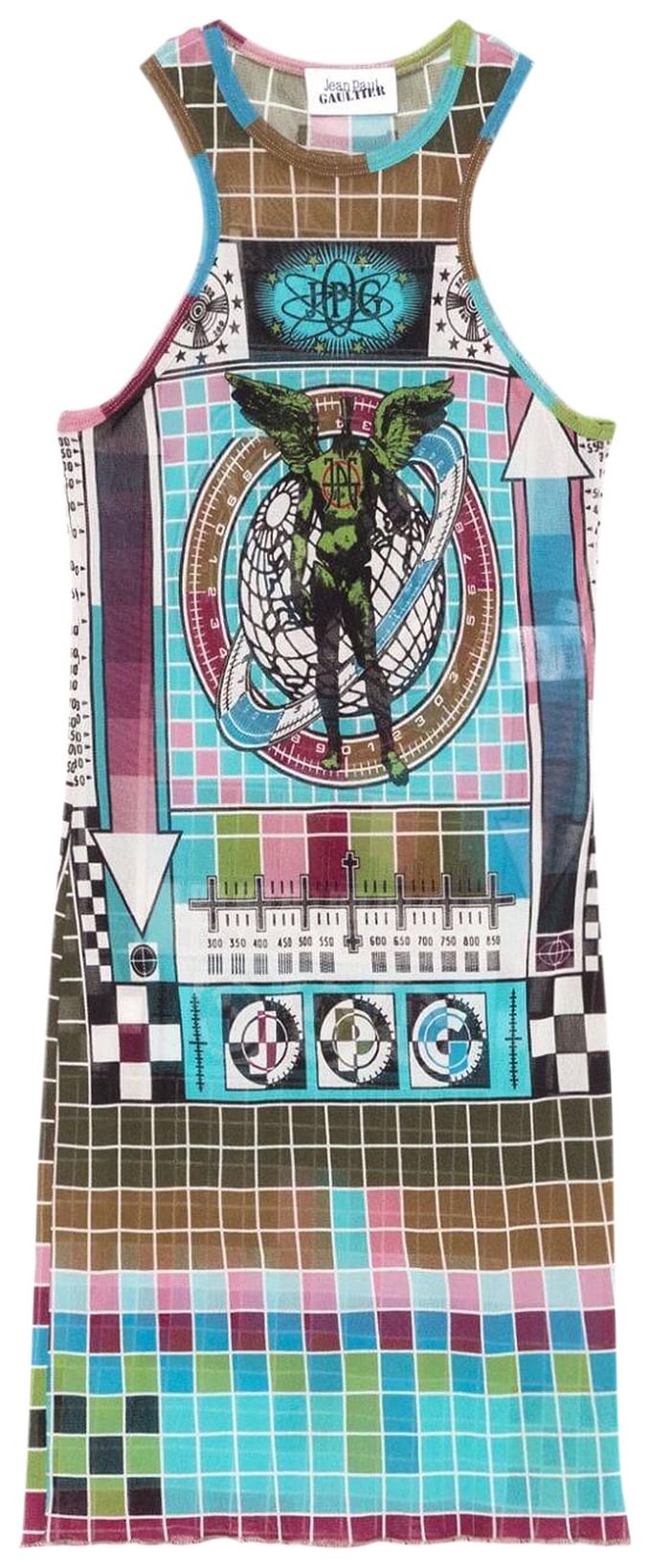 Buy Jean Paul Gaultier Mire Short Dress 'Blue/Multicolor' - 24 31 F ...