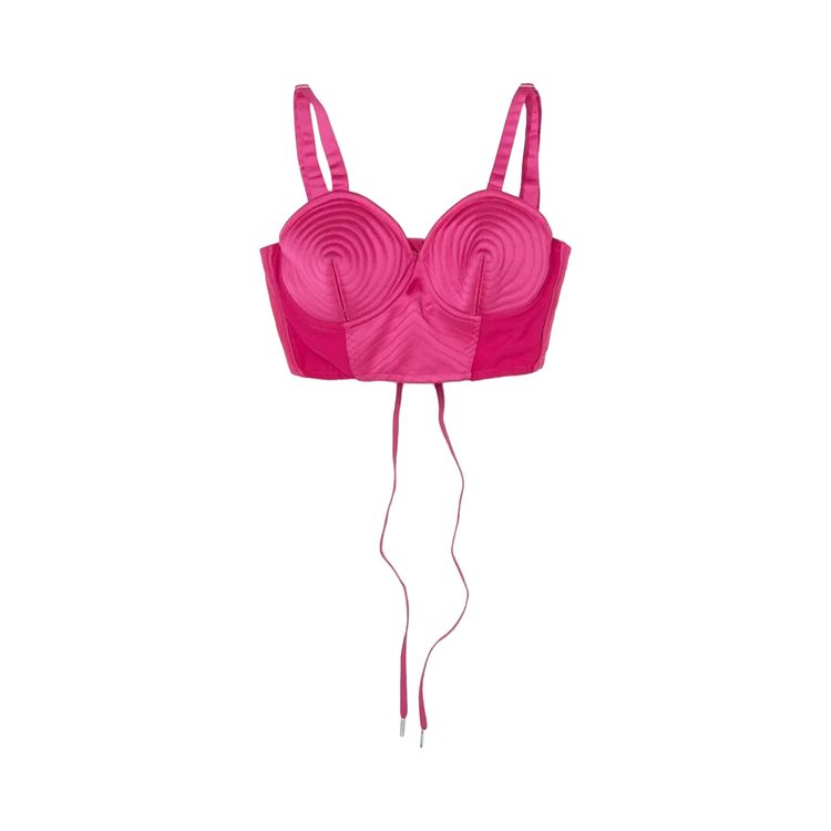 Buy Jean Paul Gaultier Satin Stretch Conical Bra Top 'Pink' - 23 15 F ...