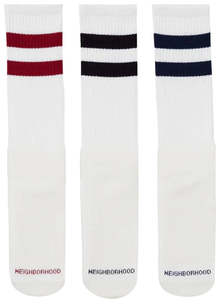 Buy Neighborhood Classic Socks (3 Pack) 'White' - 241KWNH UWM01 WHIT | GOAT