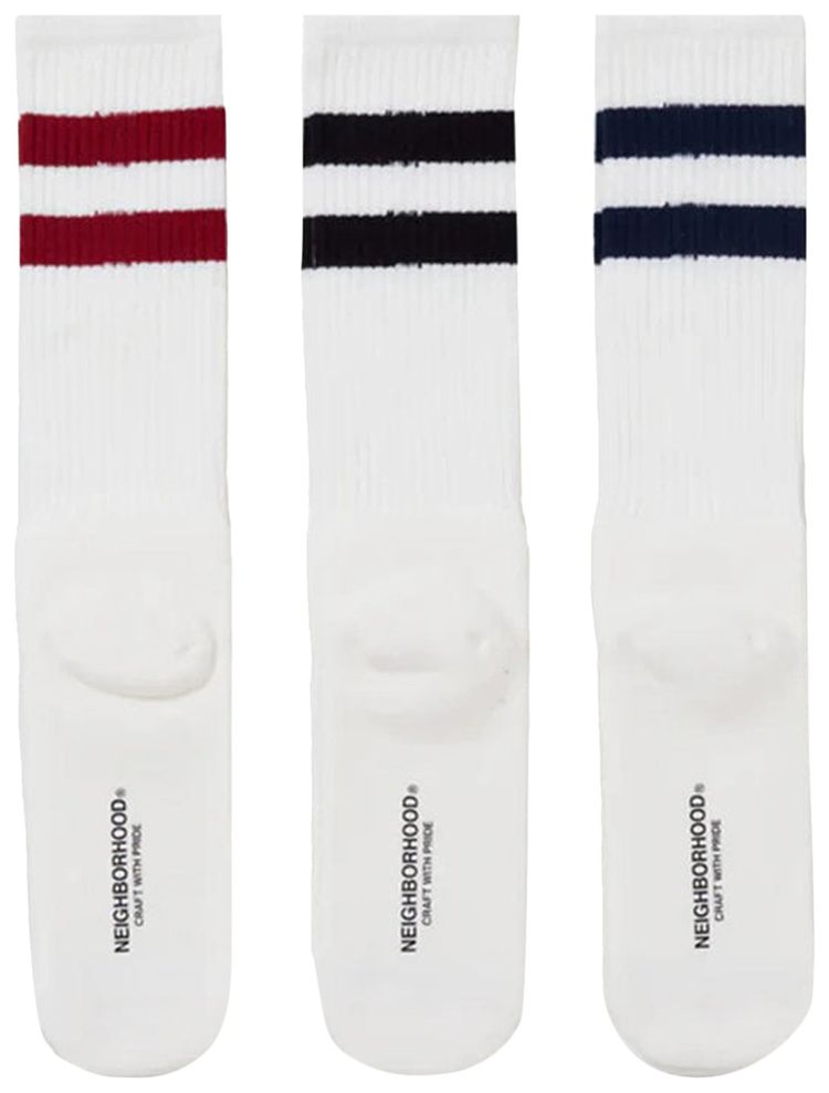 Buy Neighborhood Classic Socks (3 Pack) 'White' - 241KWNH UWM01 WHIT | GOAT
