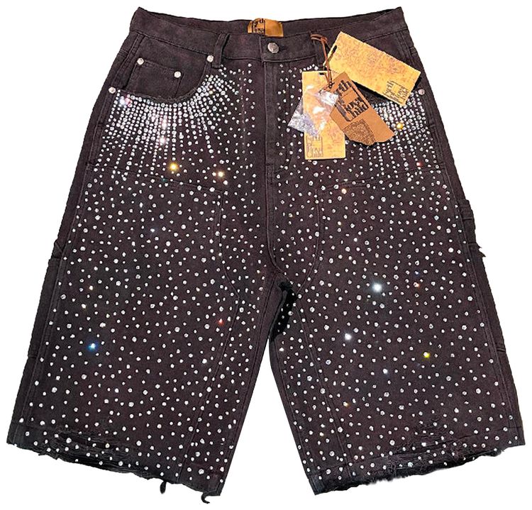 Buy Birth Of Royal Child Redial Diamond Jorts 'Black' - BC24SSSP02 BLAC ...