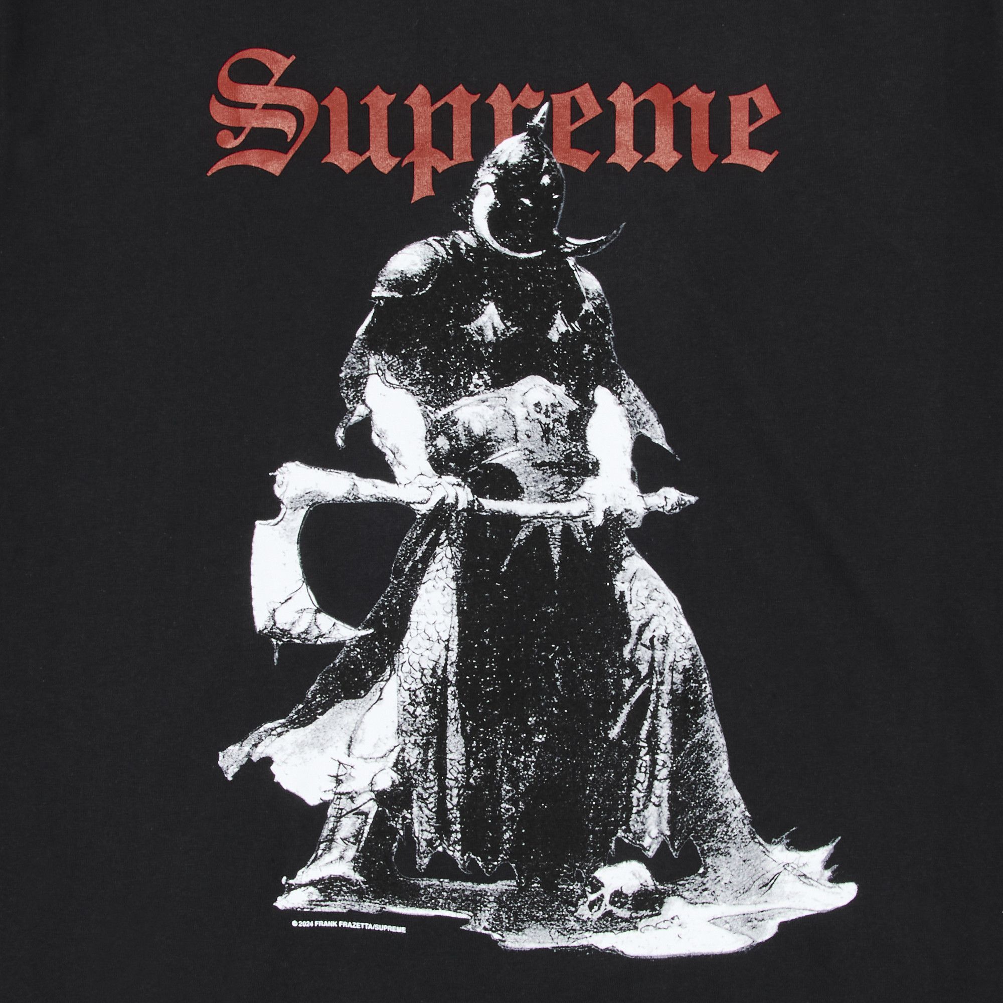 Buy Supreme x Frank Frazetta Destruction Tee 'Black' - FW24T33 BLACK | GOAT