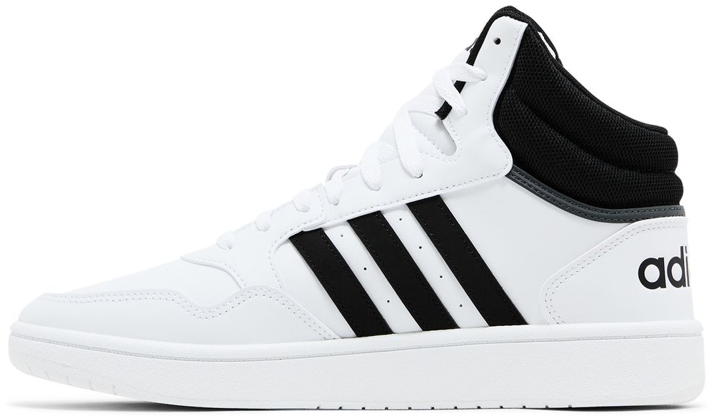 Buy Adidas Hoops 3.0 Mid 'White Black' - GW3019 | GOAT