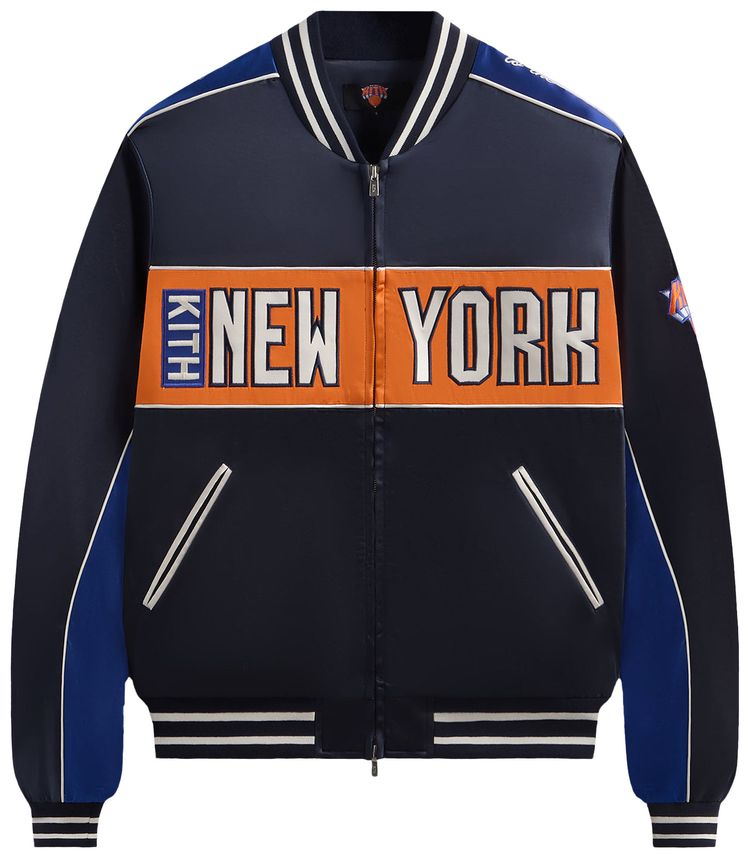 Buy Kith For The New York Knicks Souvenir Jacket 'Nocturnal' - KHM010866 413 | GOAT