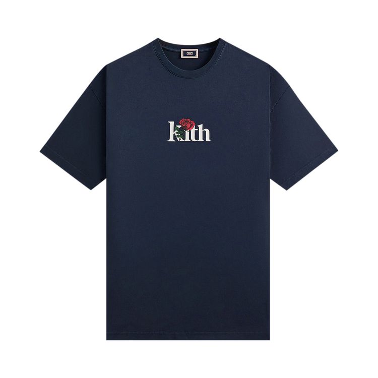 Buy Kith Rose Serif Tee 'Nocturnal' - KHM032811 413 | GOAT