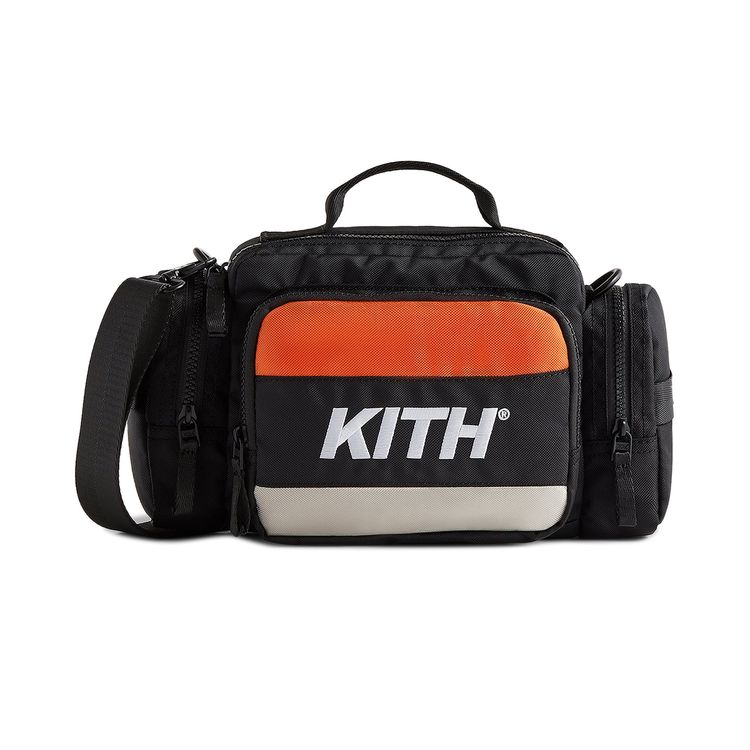 Buy Kith Logo Embroidered Camera Bag 'Black' - KHM040174 001 | GOAT