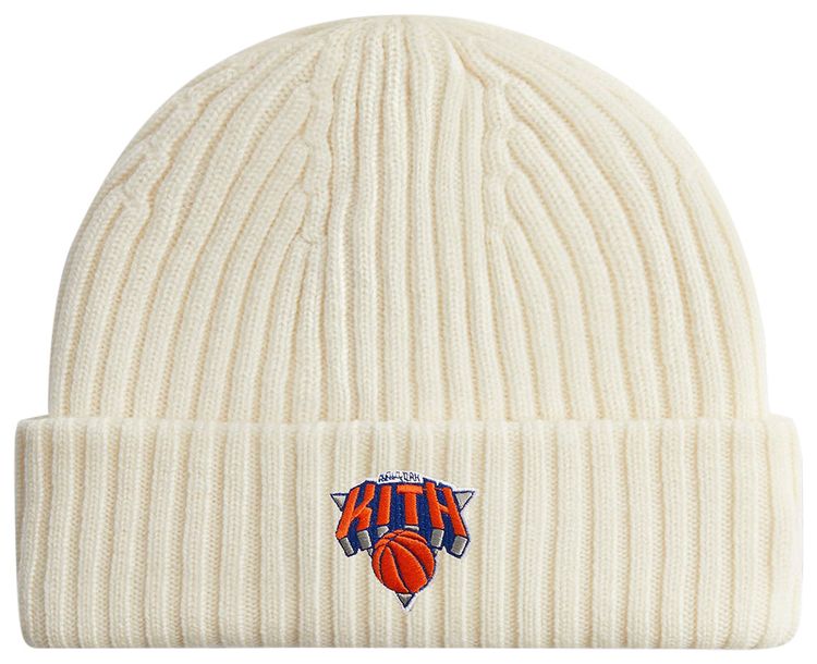 Buy Kith For The New York Knicks Logo Beanie 'Sandrift' - KHM050840 104 ...