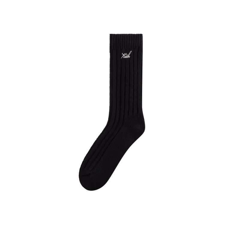 Buy Kith Wool Socks 'Black' - KHM220108 001 | GOAT