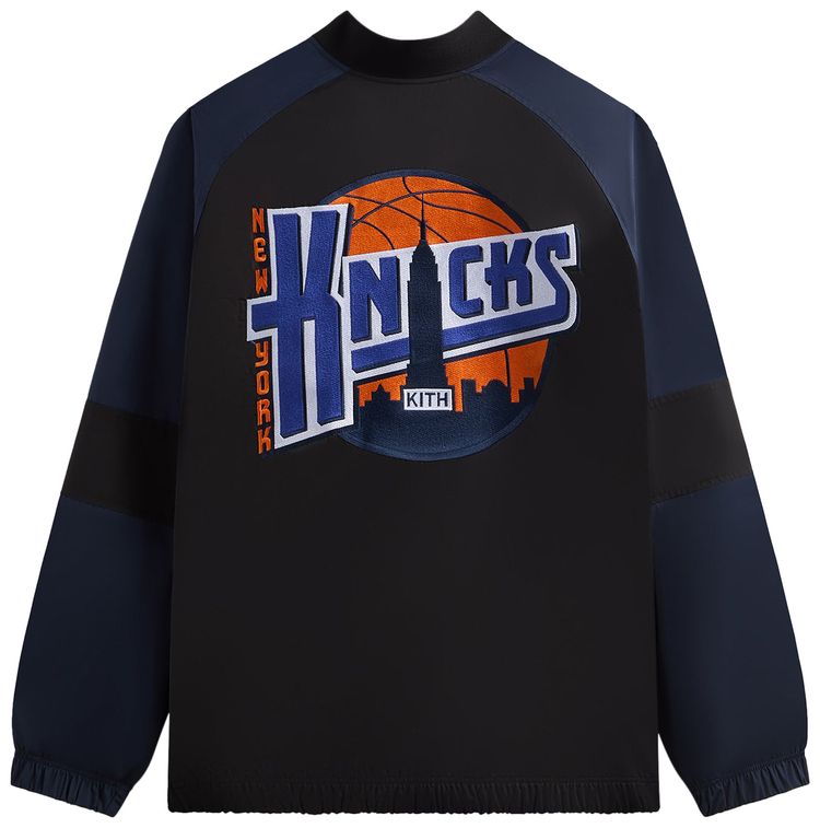 Buy Kith For The New York Knicks Ball Nylon Quarter Zip 'Black ...