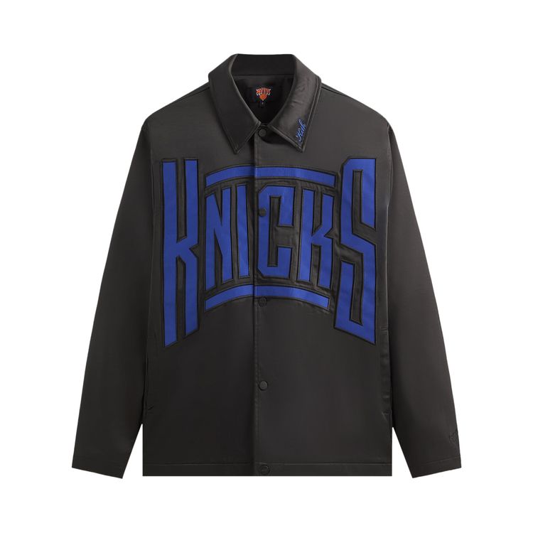 Buy Kith For The New York Knicks Snap Front Coaches Jacket 'Black ...