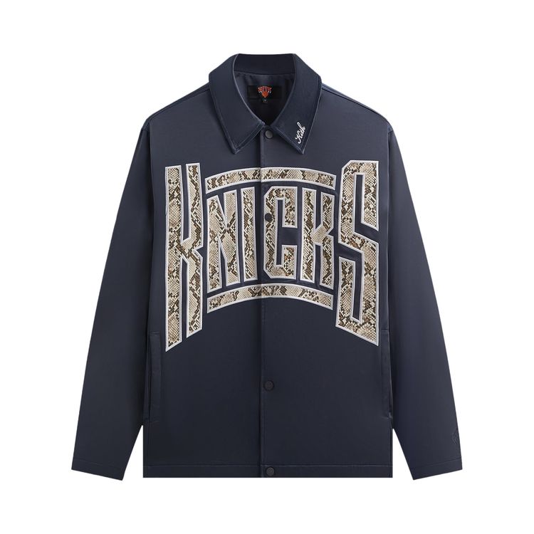 Buy Kith For The New York Knicks Snap Front Coaches Jacket 'Nocturnal ...