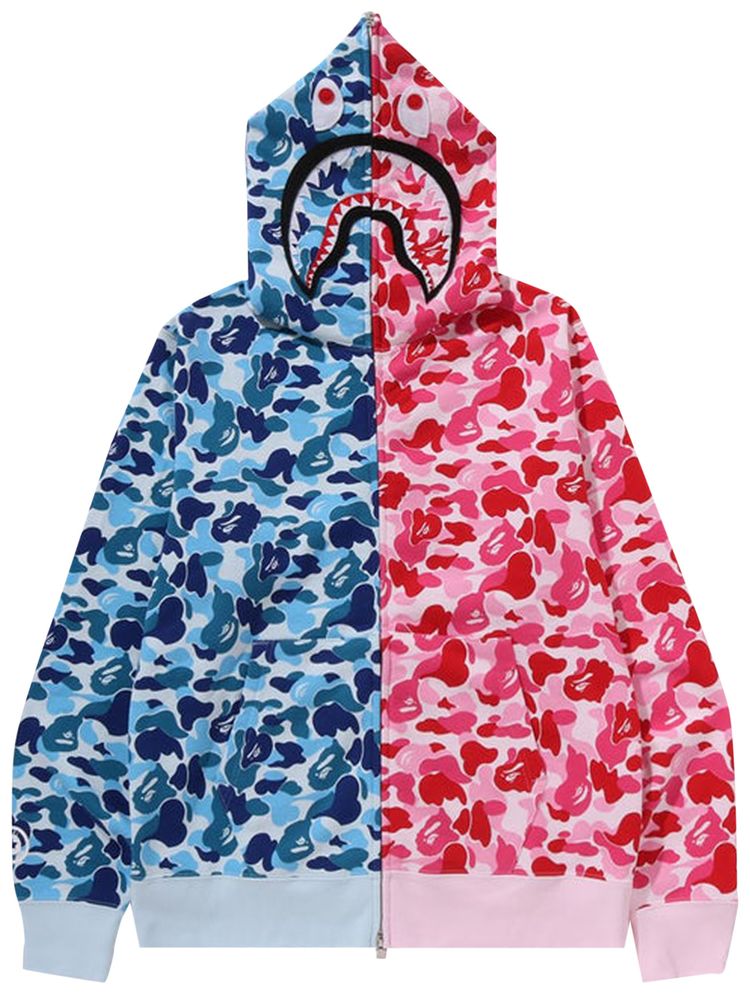 Buy BAPE ABC Camo Separate Shark Full Zip Hoodie 'Blue' - 1K70 115 011 ...