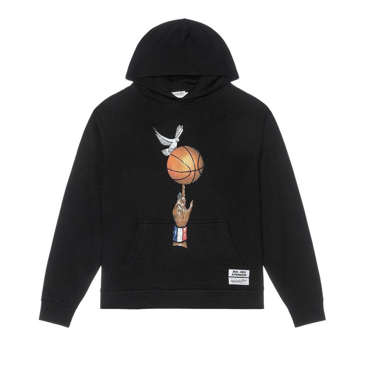 Buy 3.PARADIS x NBA Heavyweight Hoodie 'Black' - TH11697 BLAC | GOAT