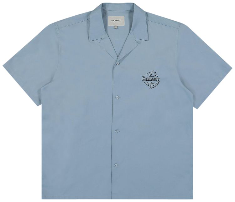 Buy Carhartt WIP Ablaze Shirt 'Misty Sky/Black' - I033690 MIST | GOAT