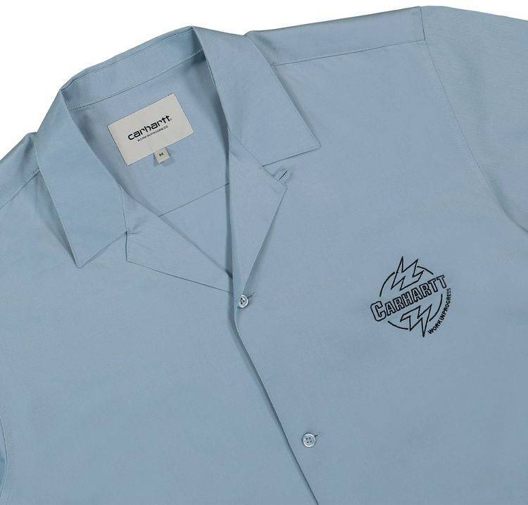 Buy Carhartt WIP Ablaze Shirt 'Misty Sky/Black' - I033690 MIST | GOAT