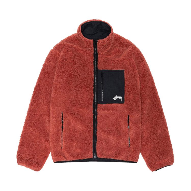 Buy Stussy Sherpa Reversible Jacket 'Tera' - 118529 TERA | GOAT