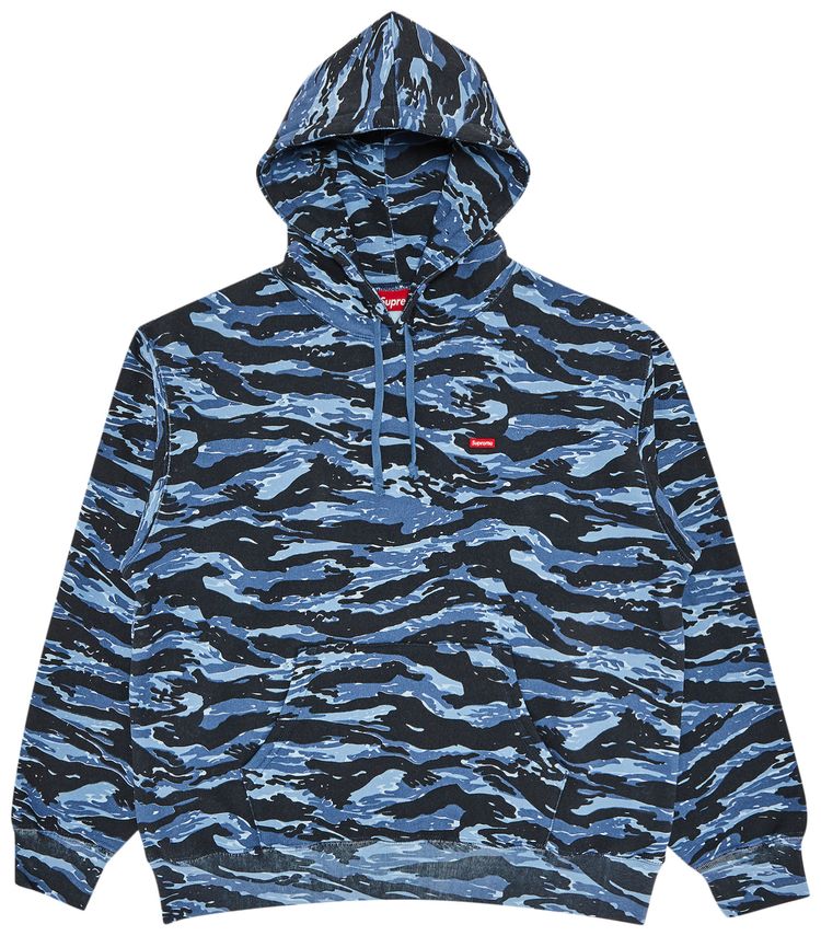Buy Supreme Small Box Hooded Sweatshirt 'Blue Tiger Camo' - FW24SW13 ...
