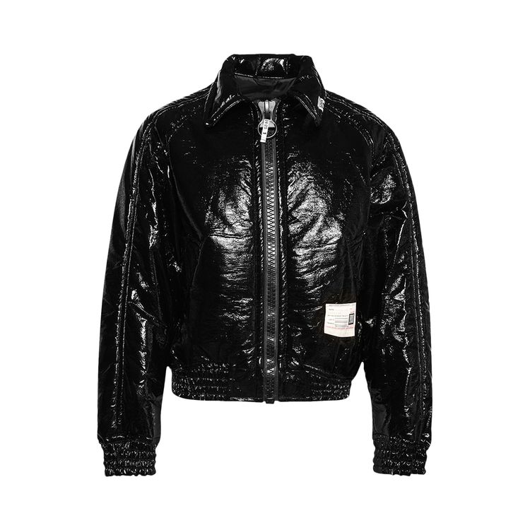 Buy Maison Mihara Yasuhiro Fake Enamel Puffer Blouson 'Black ...