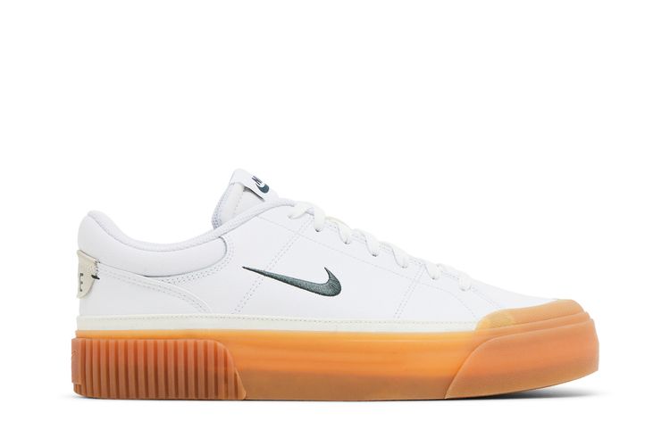 Buy Nike Wmns Court Legacy Lift 'White Vintage Green Gum' - FV5526 100 ...