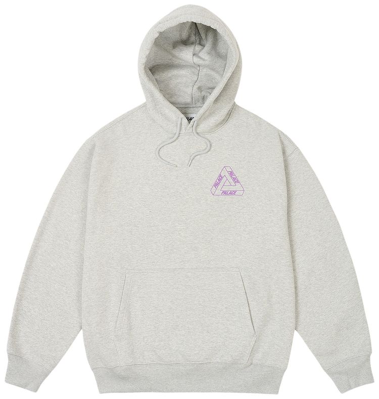 Buy Palace Glow Tri-Ferg Hood 'Grey Marl' - P27CS178 | GOAT