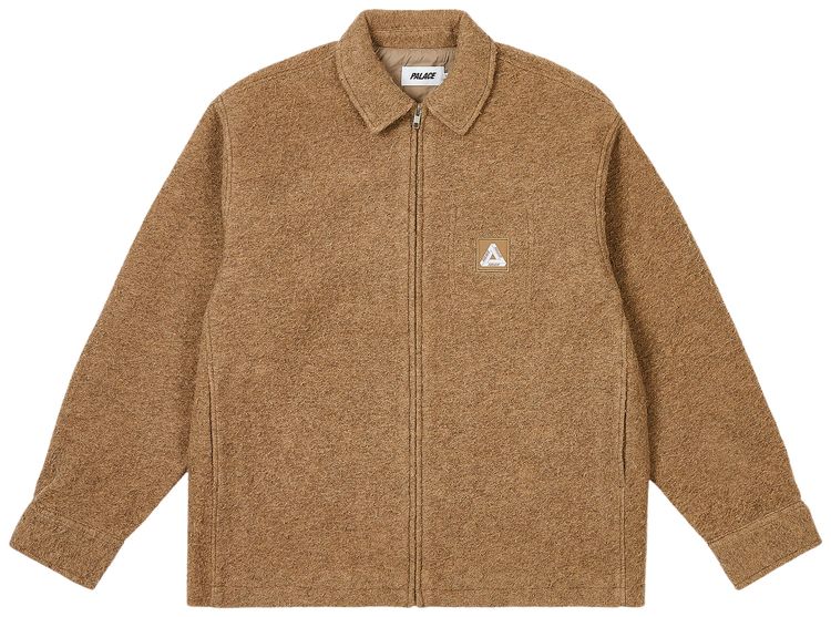Buy Palace Wooly Zip Jacket 'Beige' - P27SHT045 | GOAT