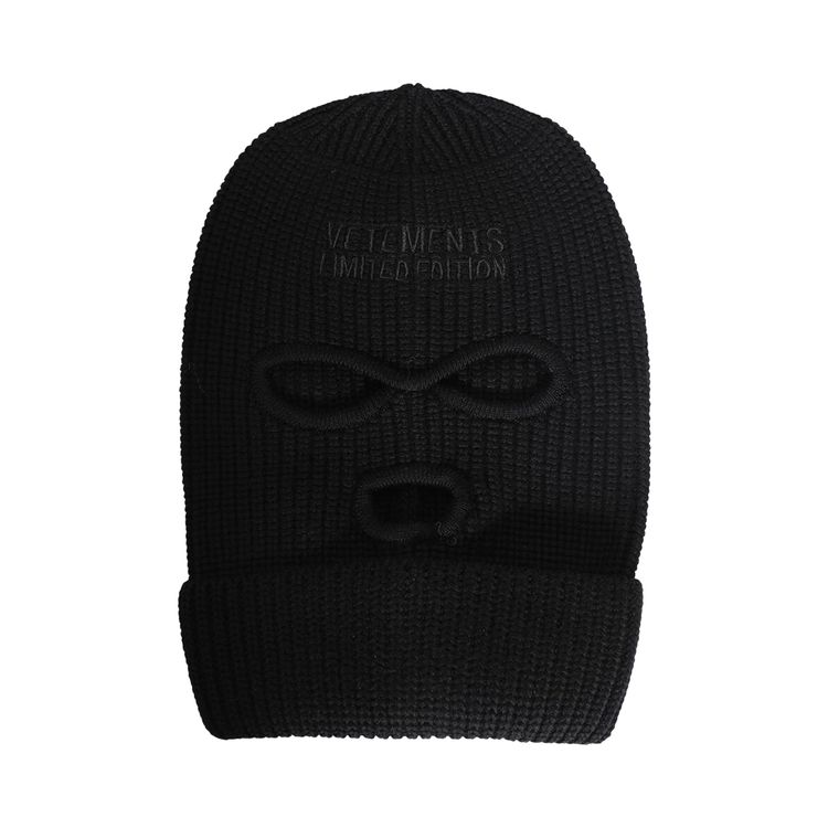 Buy Vetements Logo Balaclava 'Black' - UA65MA100B BLAC | GOAT