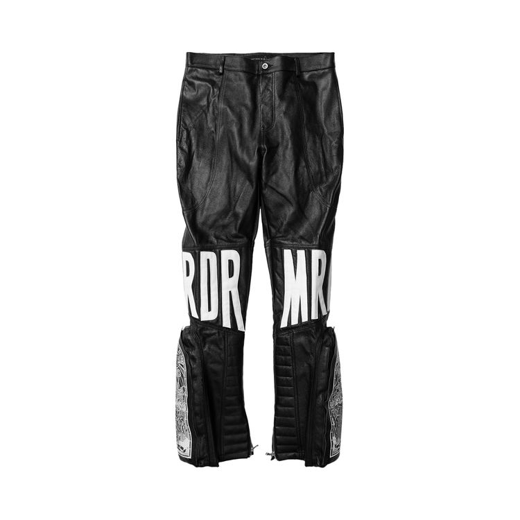Buy Who Decides War MRDR Leather Pants 'Coal' - 2637 1FW230203MLP COAL ...