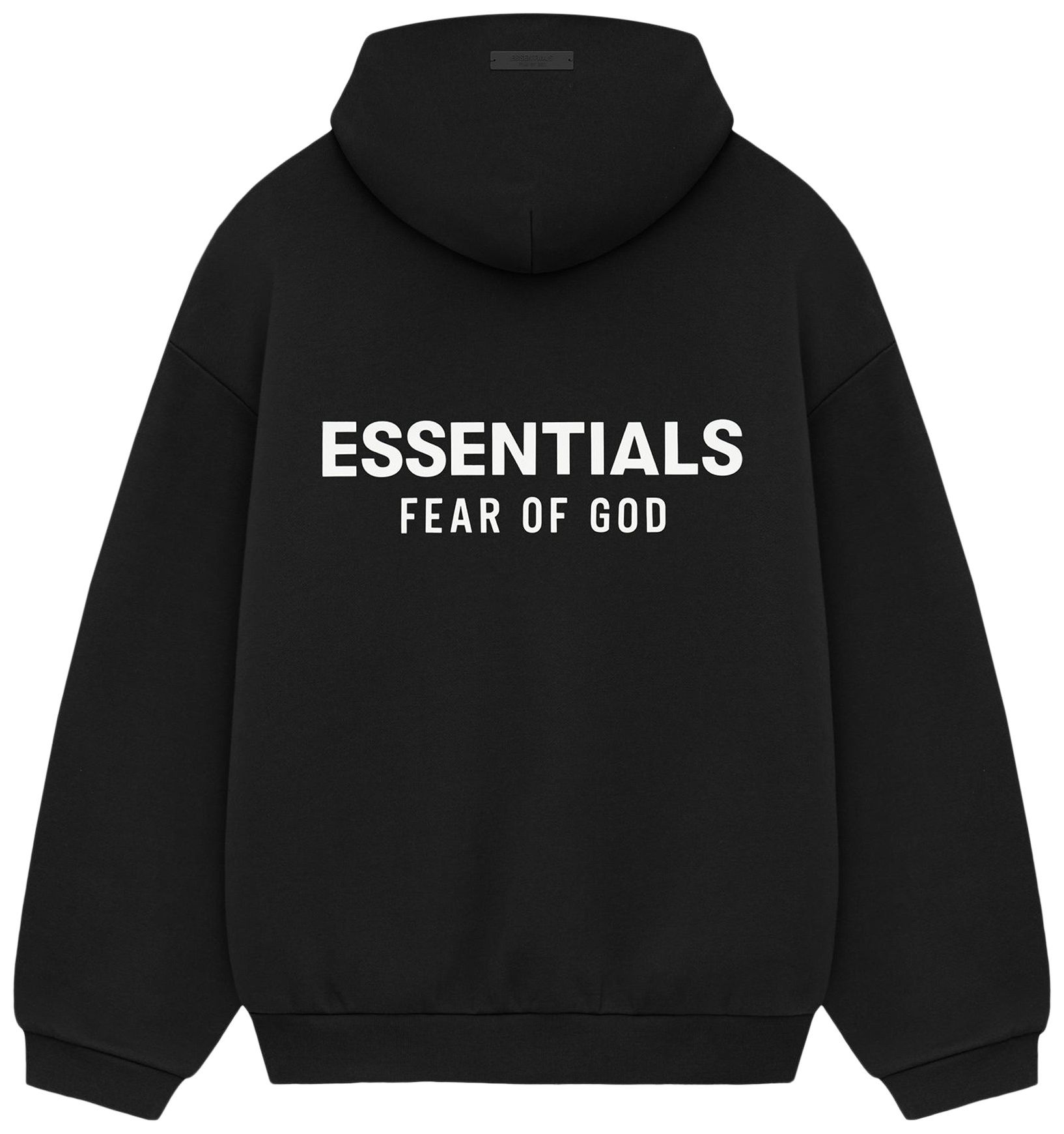 Buy Fear of God Essentials Fleece Hoodie II 'Black' - 192HO246250F | GOAT