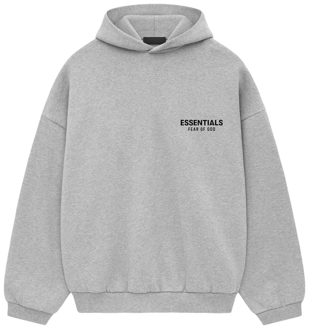 Buy Fear of God Essentials Fleece Hoodie II 'Light Heather Grey ...