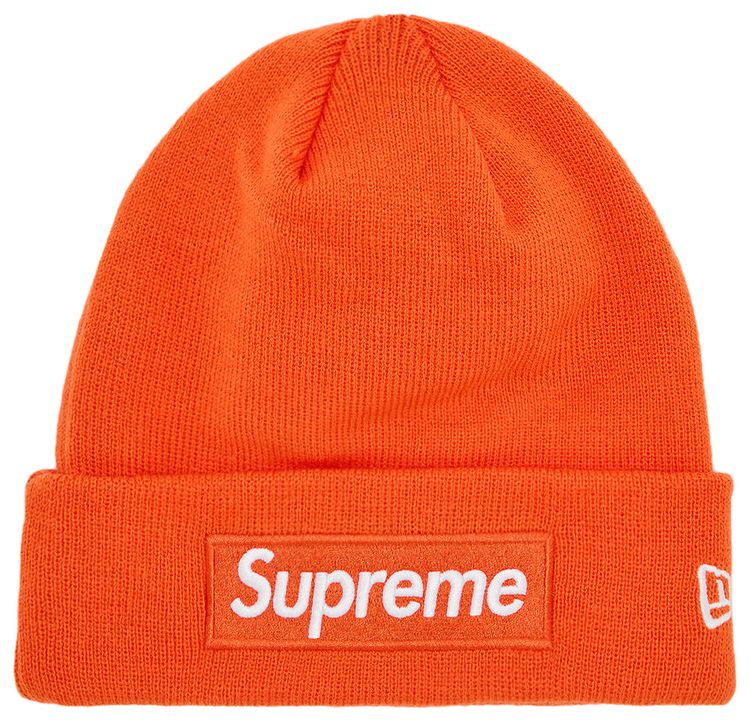 Buy Supreme x New Era Box Logo Beanie 'Dark Orange' - FW24BN13 DARK ...