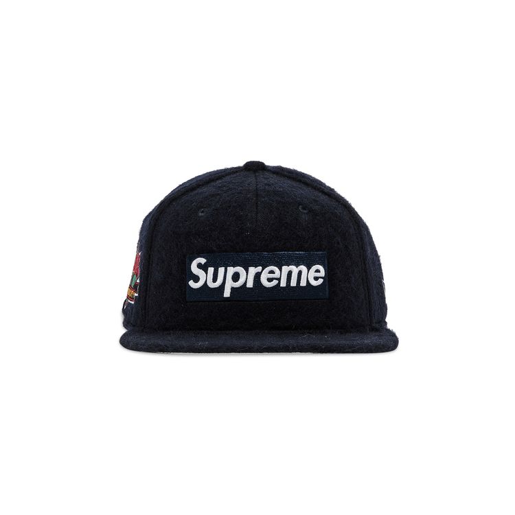 Buy Supreme Mohair Box Logo New Era 'Navy' - FW24H60 NAVY | GOAT