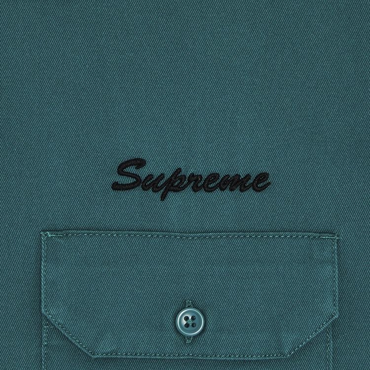 Buy Supreme Mister Cartoon Work Shirt 'Work Green' - FW24S47 WORK GREEN ...
