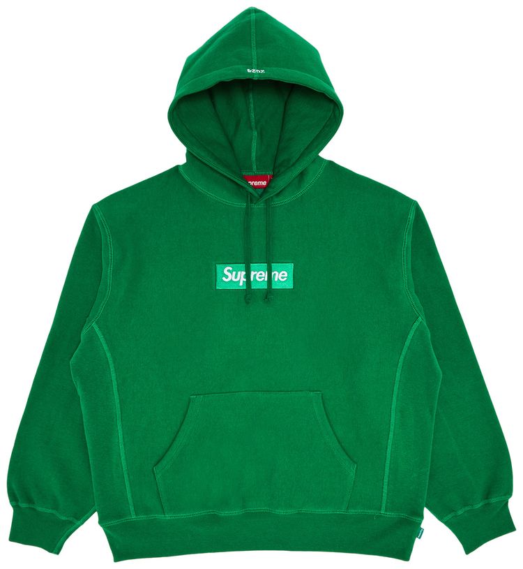 Buy Supreme Box Logo Hooded Sweatshirt 'Green' - FW24SW11 GREEN | GOAT