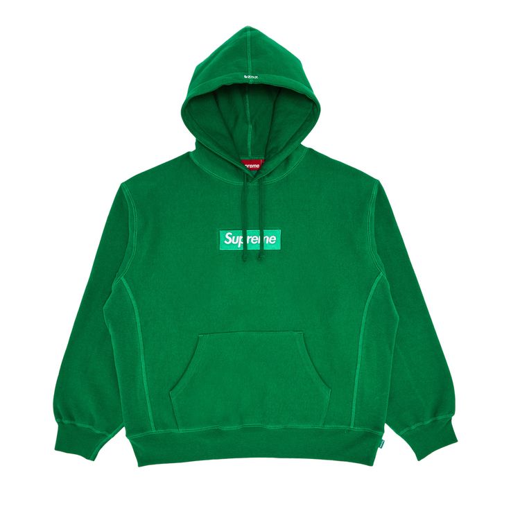 Buy Supreme Box Logo Hooded Sweatshirt 'Green' - FW24SW11 GREEN | GOAT UK