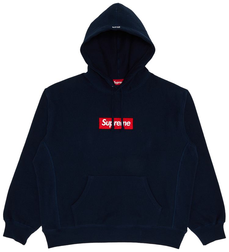 Buy Supreme Box Logo Hooded Sweatshirt 'Navy' - FW24SW11 NAVY | GOAT