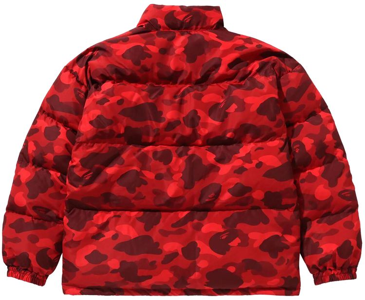 Buy BAPE Color Camo Reversible Down Jacket 'Red' - 1K80 144 007 RED | GOAT